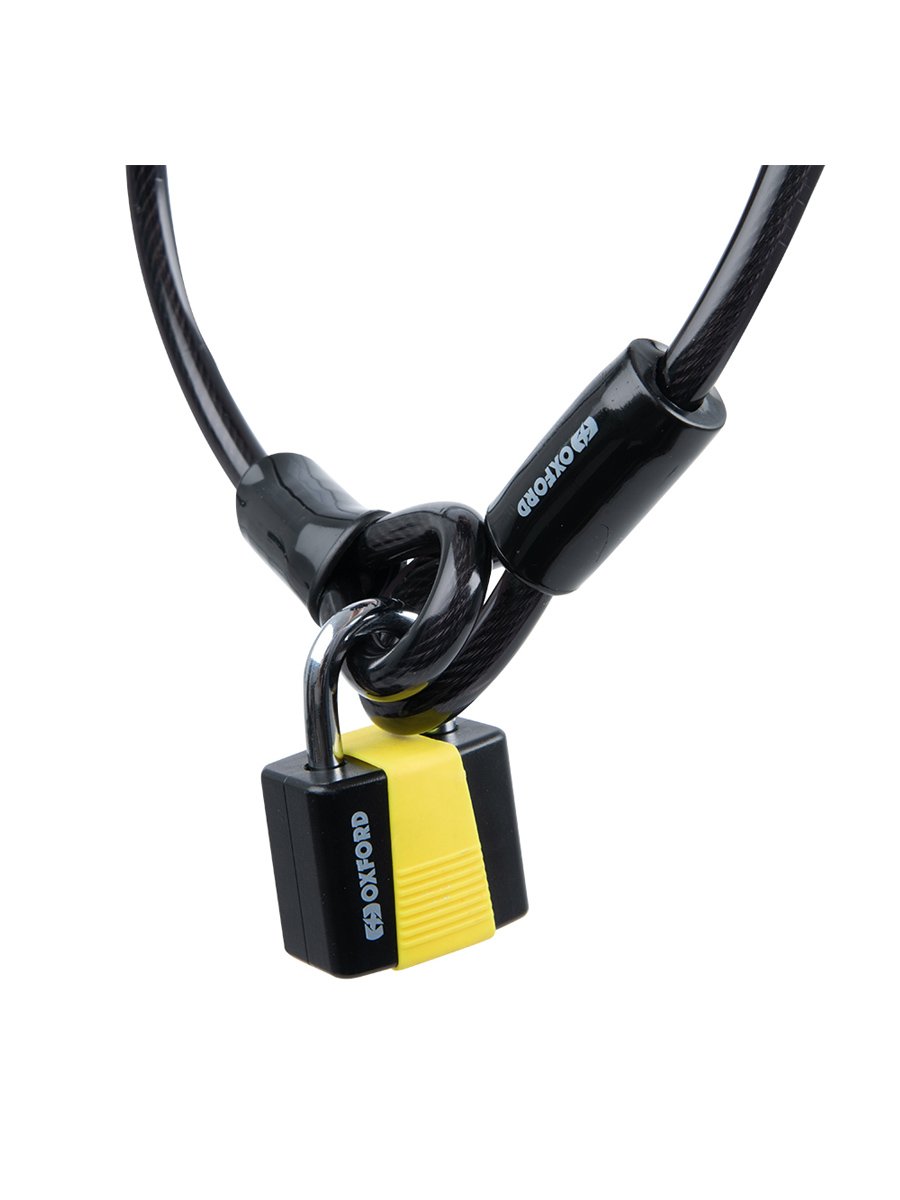 Oxford Loop Lock10 Hooped Cable + Padlock - FREE UK DELIVERY & RETURNS ...