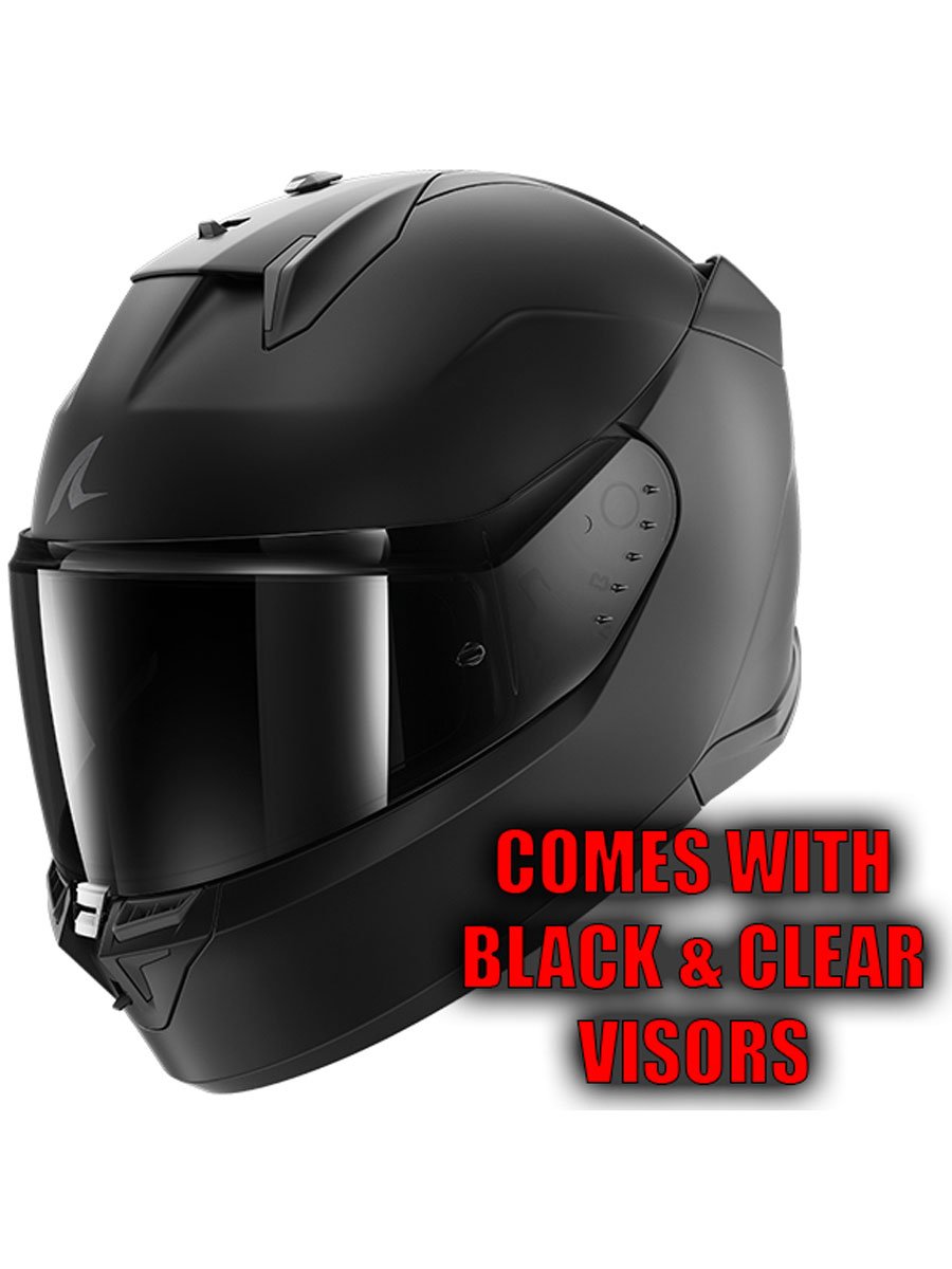 Shark D-Skwal 3 Dark Shadow Motorcycle Helmet - FREE UK DELIVERY ...