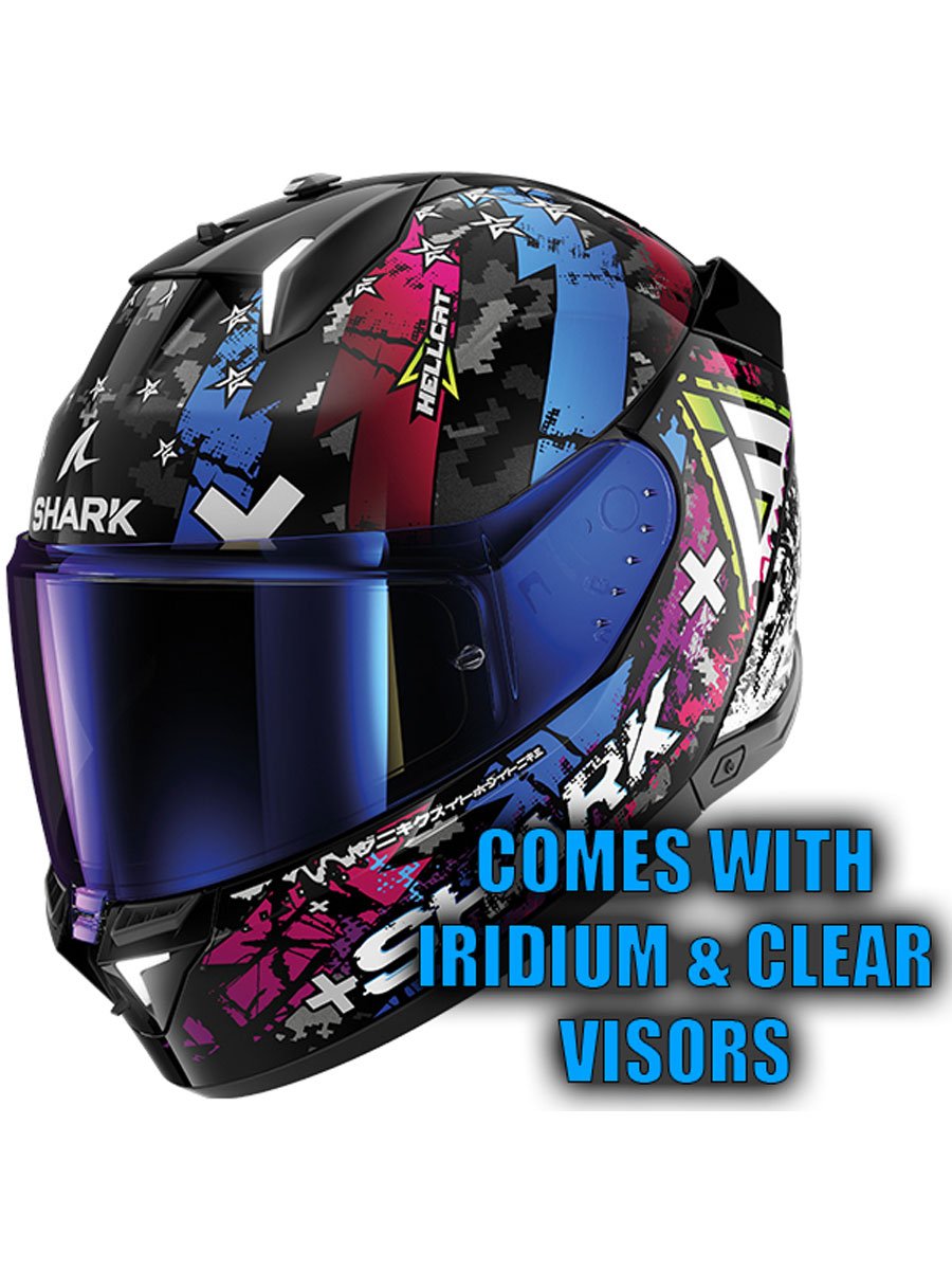 Shark Skwal I3 Hellcat Motorcycle Helmet - FREE UK DELIVERY & RETURNS ...