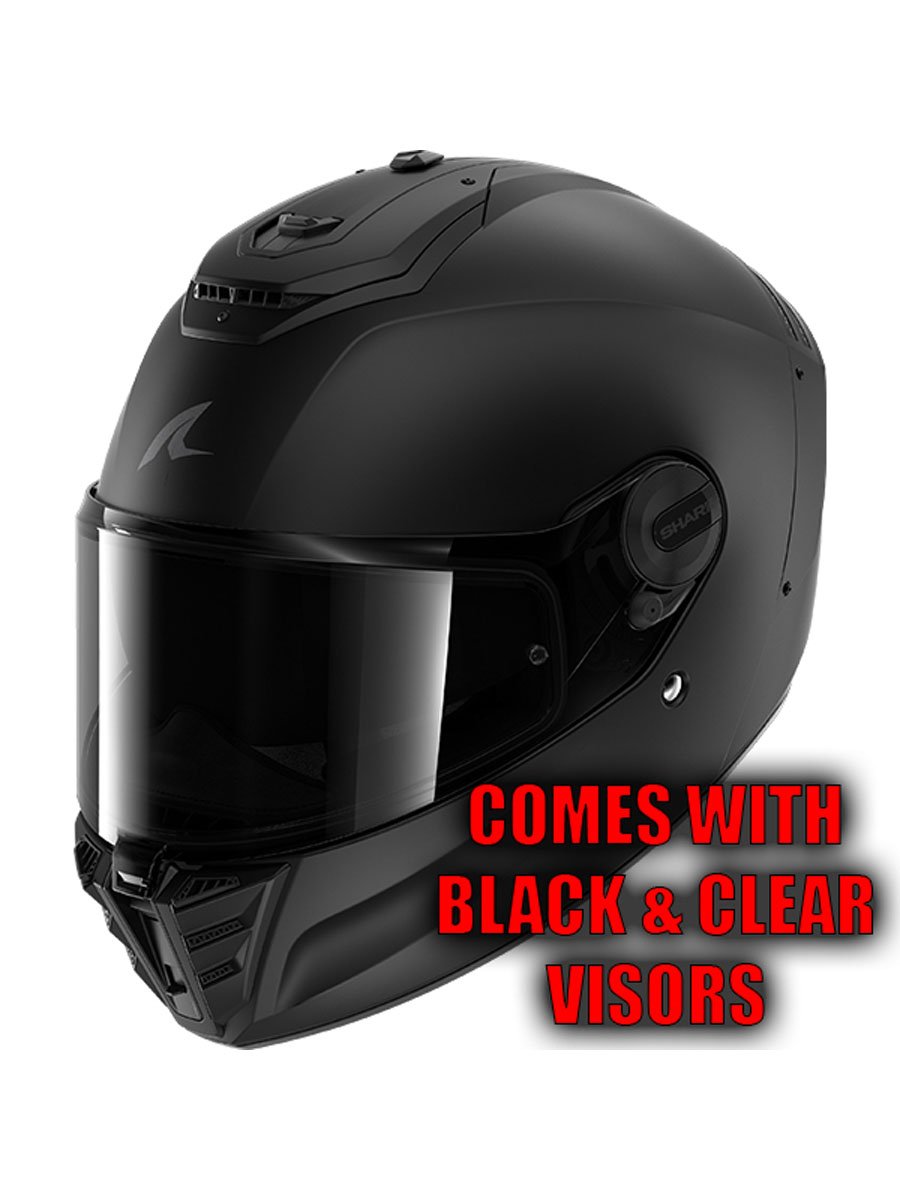 Shark Spartan RS Dark Shadow Motorcycle Helmet - FREE UK DELIVERY ...