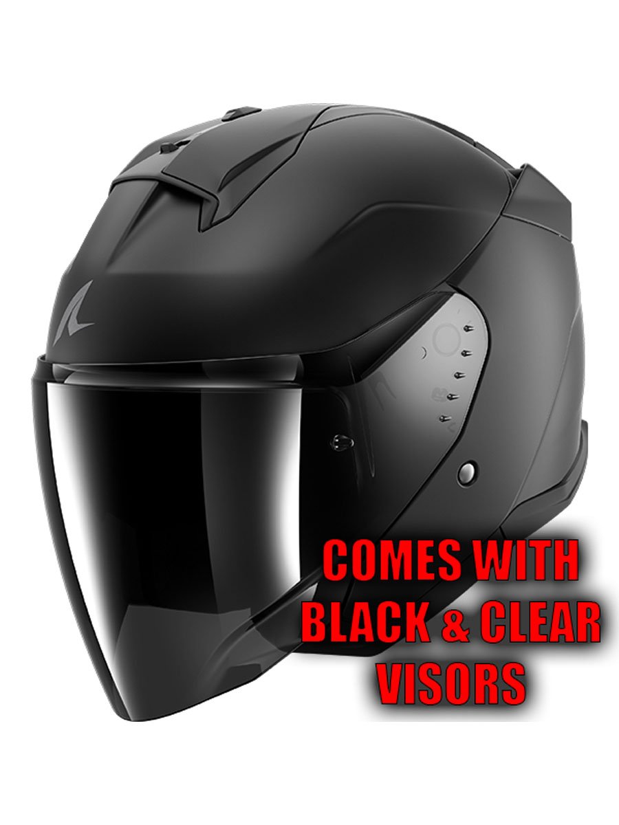 Shark Skwal Jet Dark Shadow Motorcycle Helmet - FREE UK DELIVERY ...