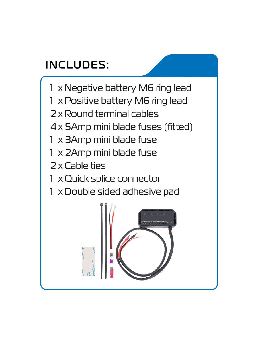 Oxford Junction Box - 12V with fused power outlets - FREE UK DELIVERY ...
