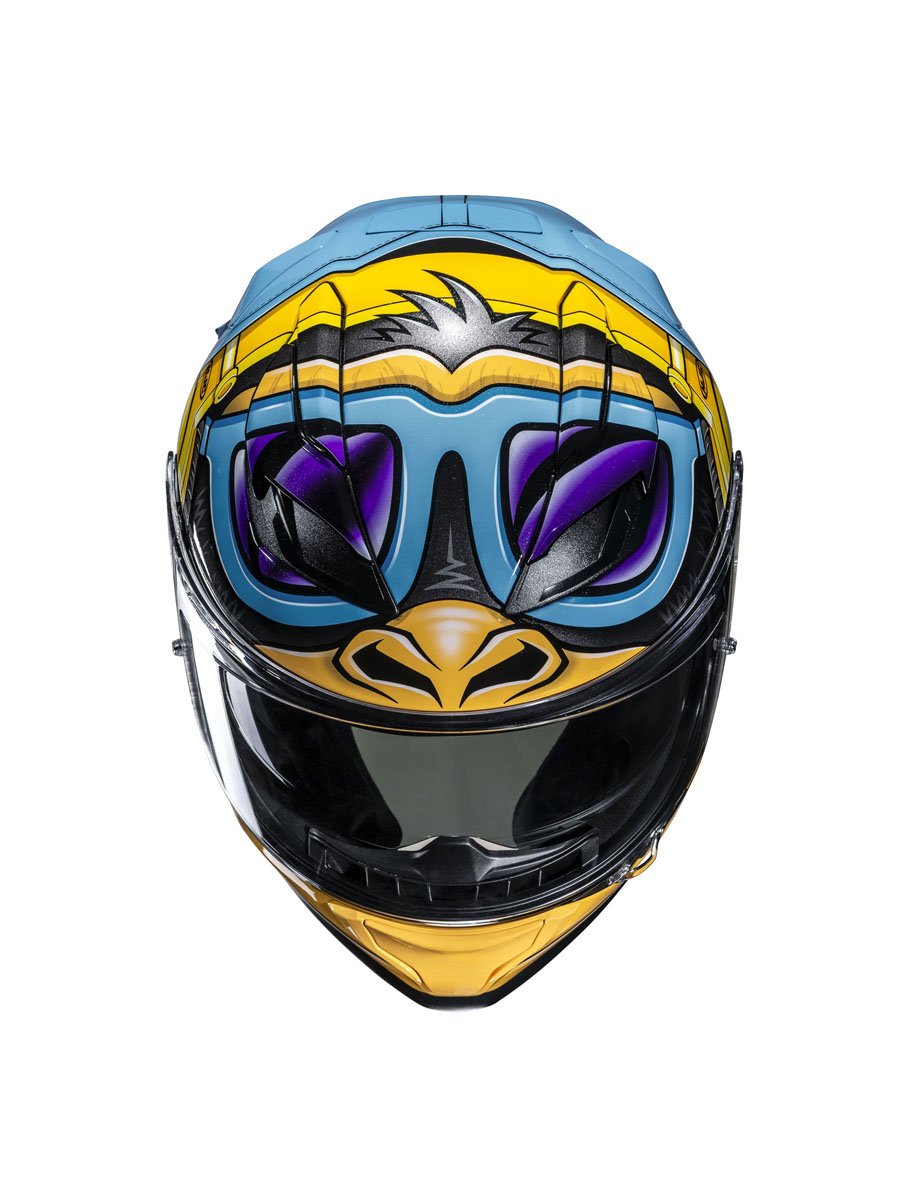 HJC F71 Monkey DJ Motorcycle Helmet - FREE UK DELIVERY & RETURNS ON ...