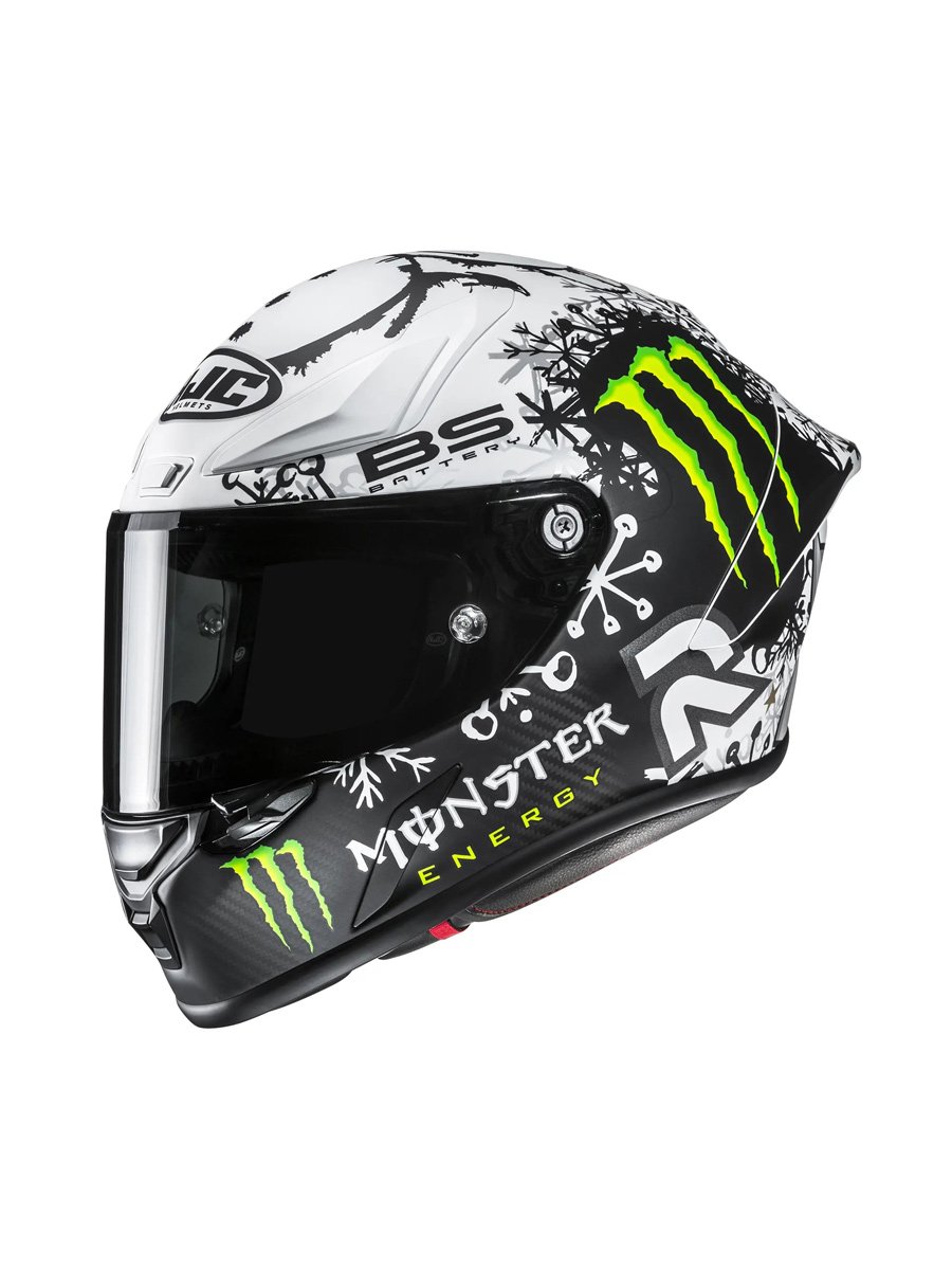 HJC RPHA 1 V2 Carbon Snow Diablo Motorcycle Helmet - FREE UK DELIVERY ...