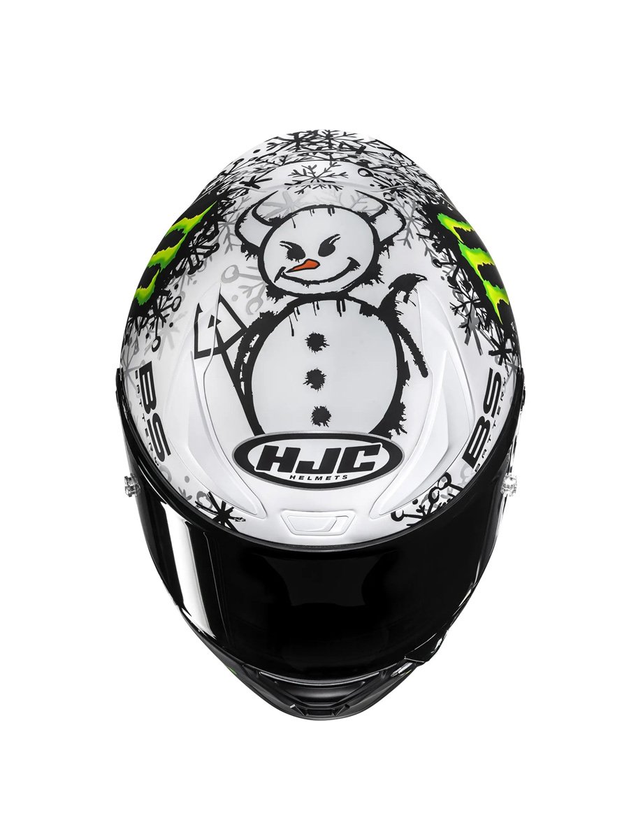 HJC RPHA 1 V2 Carbon Snow Diablo Motorcycle Helmet - FREE UK DELIVERY ...