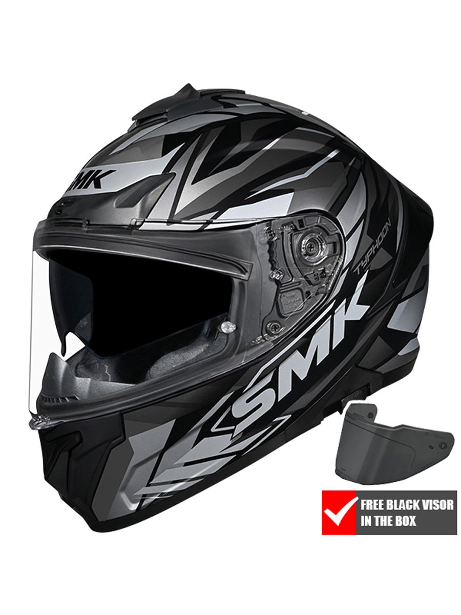 SMK Typhoon Rival Motorcycle Helmet - FREE DELIVERY & RETURNS - JTS ...