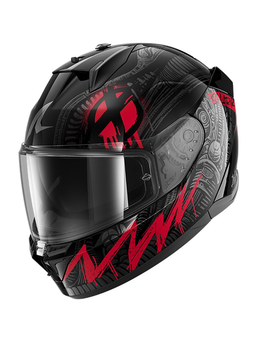 Shark D-Skwal 3 Shiever Motorcycle Helmet - FREE UK DELIVERY & RETURNS ...
